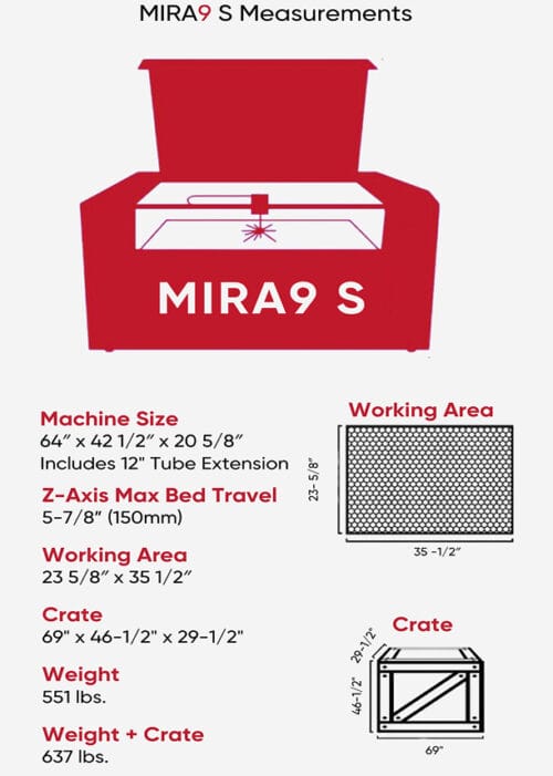AEON Mira 9 Laser Engraver & Cutter Machine For Sale in Canada